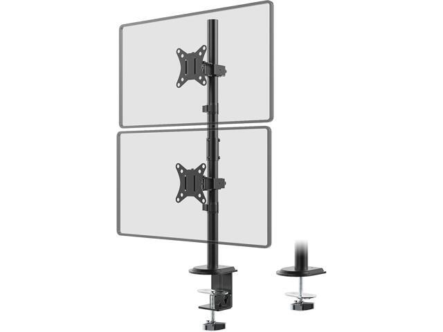 Dual Monitor Stand, Heavy Duty Vertical Stack Monitor Mount for 2 ...