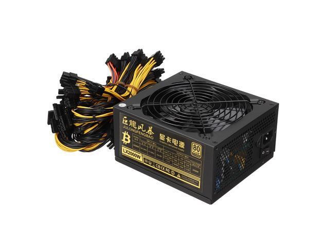 2000W Miner Graphics Card Power Supply For Mining 180~240V 80+ Platinum ...