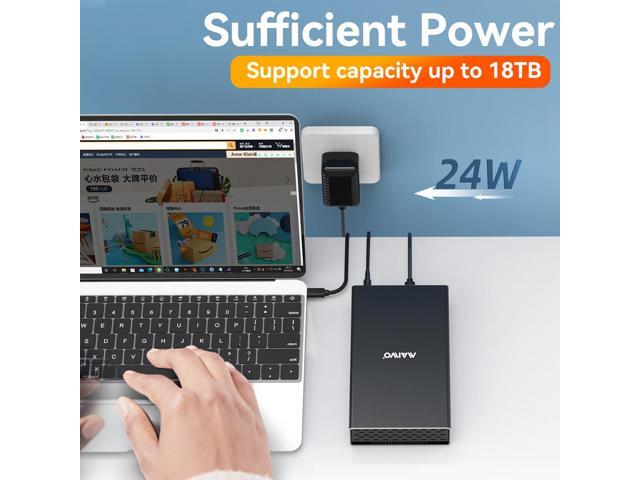 MAIWOExternal SAS Hard Drive Enclosure USB Type C to SAS Adapter for 2. ...