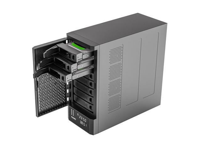 MAIWO 8 Bay SATA Hard Drive Enclosure for 2.5" 3.5" HDD SSD with Build ...