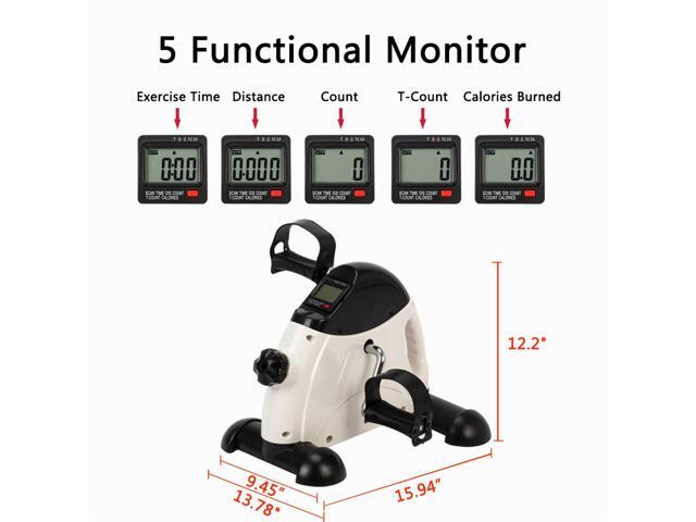 Portable Home Use Hands and Feet Trainer Mini Exercise Bike White ...