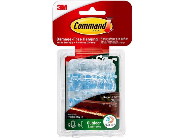 Command Outdoor Rope Light Clips, Clear, Decorate Damage-Free - Newegg.com