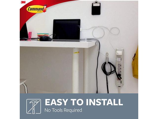 Command Cord Bundlers, Damage Free Hanging Cord Organizer, 6 Gray Cord ...