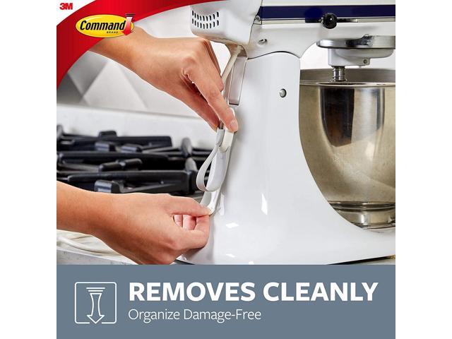 Command Cord Bundlers, Damage Free Hanging Cord Organizer, 6 Gray Cord ...