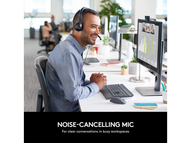 Logitech USB Wired Headset with Noise Cancelling Microphone - Newegg.com