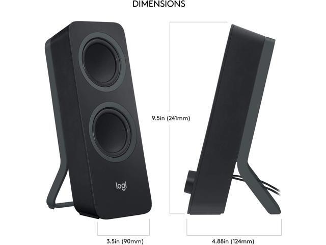 Logitech Z207 2.0 Multi Device Bluetooth Computer Speakers (Black ...