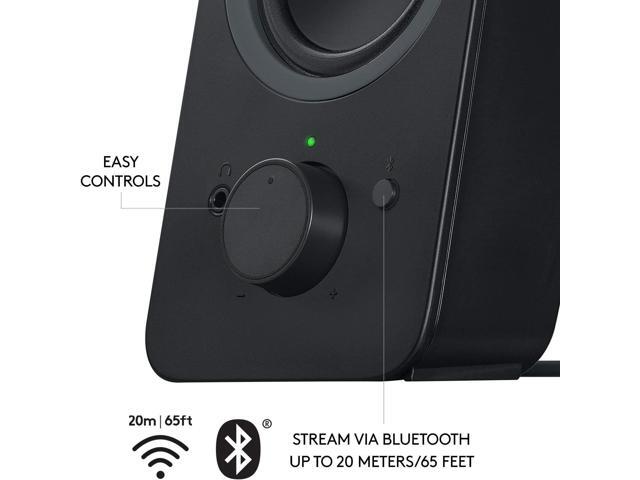 Logitech Z207 2.0 Multi Device Bluetooth Computer Speakers (Black ...