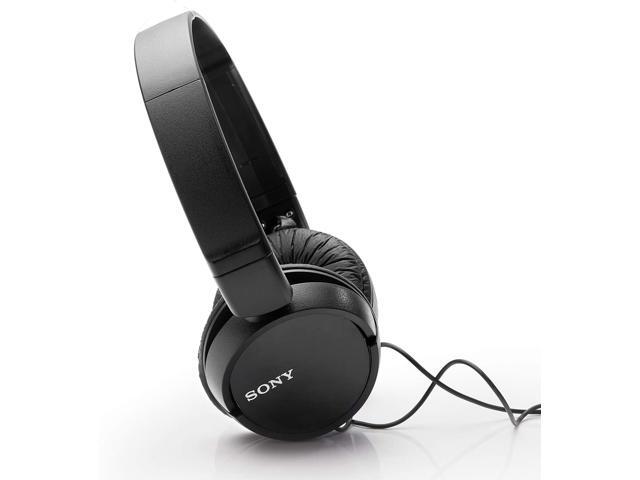 Sony ZX Series Wired On-Ear Headphones - Black - Newegg.com