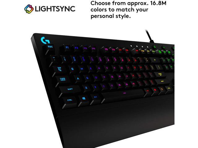 Logitech G213 Prodigy Gaming Keyboard, RGB Backlit Keys, Customizable ...