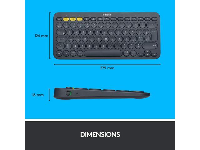 Logitech Wireless Bluetooth Keyboard and Mouse Combo - Slim Portable ...