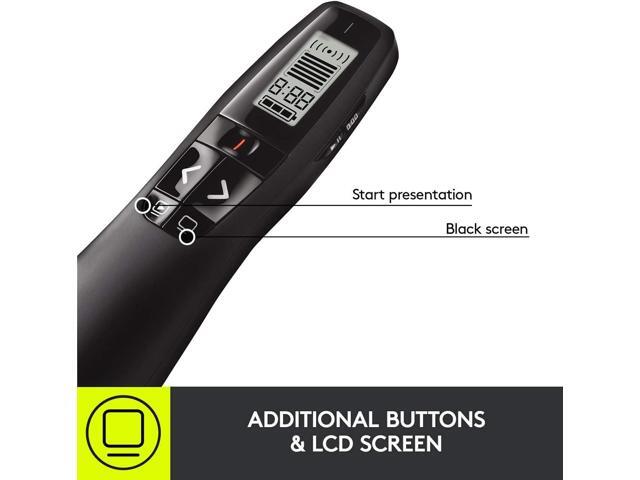 Logitech Professional Presenter R800 with Green Laser Pointer and LCD ...