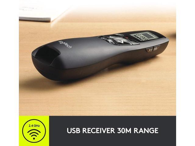 Logitech Professional Presenter R800 with Green Laser Pointer and LCD ...