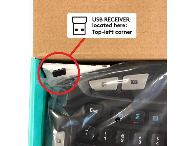 Logitech K350 Wireless Keyboard - Black - Newegg.com