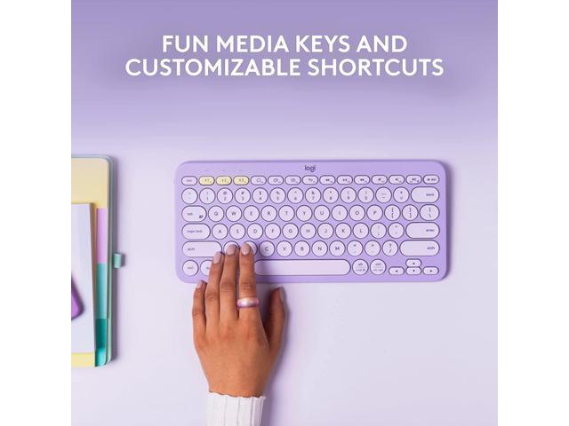 Logitech K380 Multi-Device Bluetooth Keyboard Purple - Newegg.com