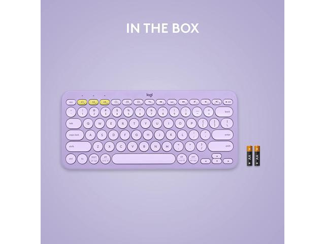 Logitech K380 Multi-Device Bluetooth Keyboard Purple - Newegg.com