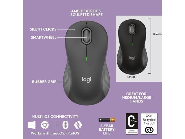 Logitech Wave Keys MK670 Wireless Ergonomic Keyboard with Signature ...