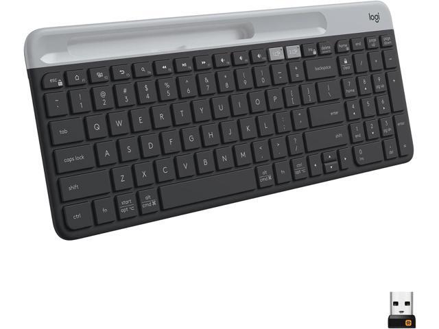 Logitech K585 Slim Multi-Device Wireless Keyboard for Windows, macOS ...