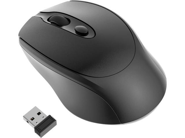 2.4G Wireless Mouse with Mouse Jiggler for Laptop PC, Undetectable ...