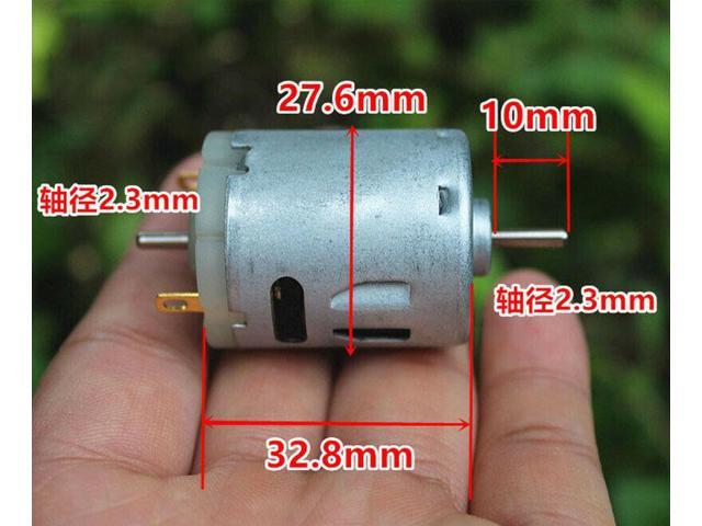 Micro RS-365SH Motor DC 12V-24V 11000RPM High Speed Dual 2.3mm Shaft ...