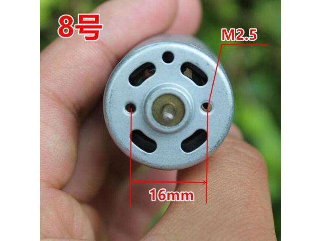 Micro RS-365SH Motor DC 12V-24V 11000RPM High Speed Dual 2.3mm Shaft ...