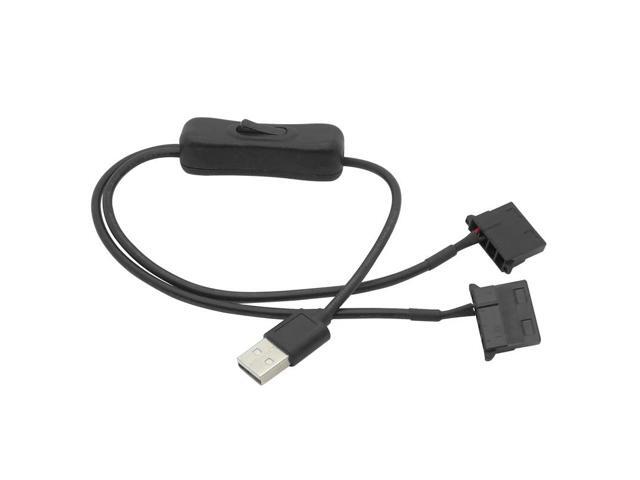 USB to Big 4 Pin Molex Fan Power Cable Computer Case Adapter Cord 12V ...