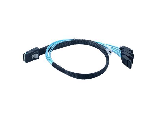 Sas Sata Cable Mini-SAS SFF-8087 To 4 SATA Cable Mini SAS 4i SFF8087 ...
