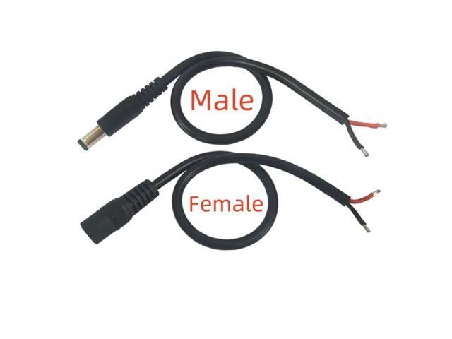 pure copper DC power connection wire 12V10A power supply female head ...
