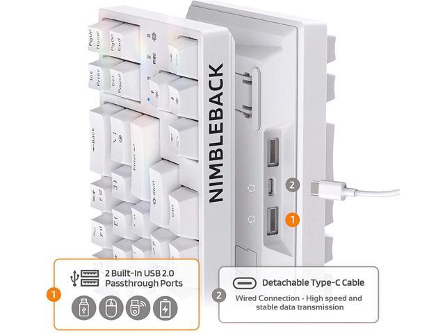 LTC NB681 Nimbleback Wired 65% Mechanical Keyboard, RGB Backlit Ultra ...