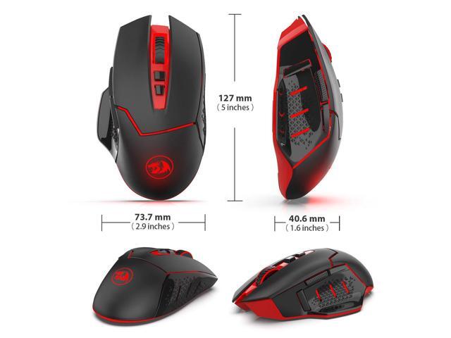 Redragon M690-1 Wireless Gaming Mouse with DPI Shifting, 2 Side Buttons ...