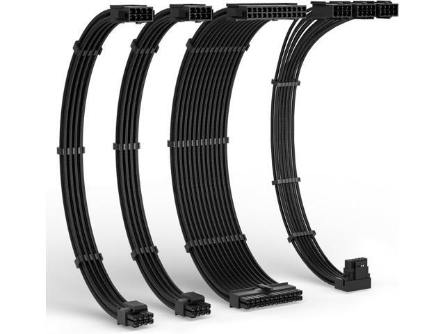 LTC 12VHPWR PSU Cable Extension Kit, 16AWG PCI-E 5.0 Power Supply PC ...