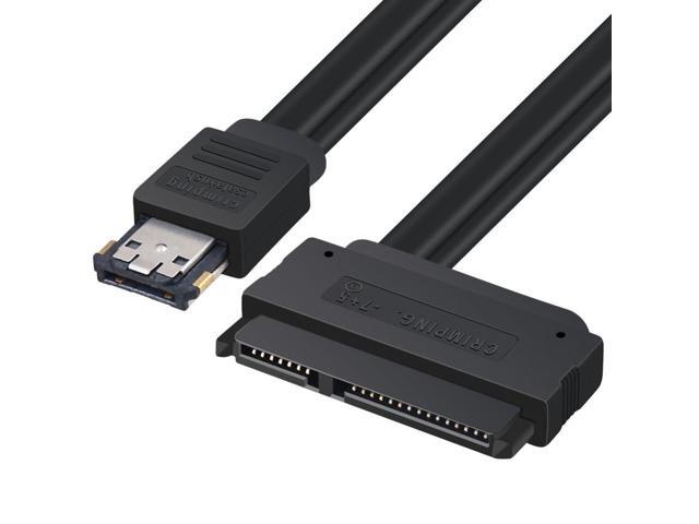 Power Esata to Sata Cable 22Pin Hard Disk Cable eSATA to Slim SATA 7 ...