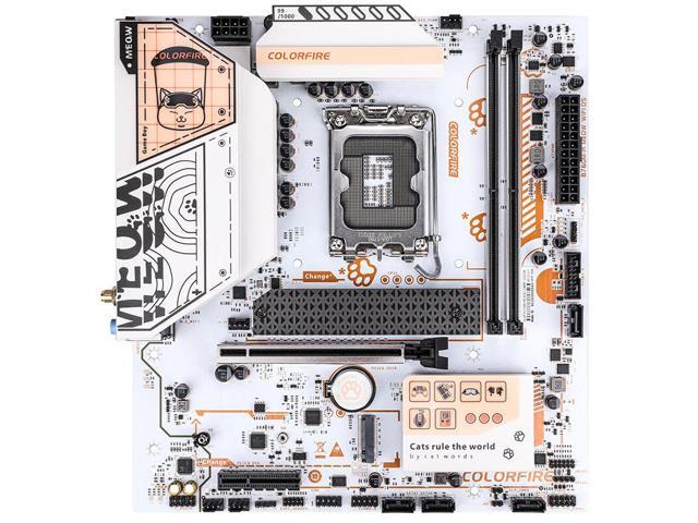 Refurbished: Colorful COLORFIRE B760M-A MEOW WIFI D5 Motherboard Intel ...