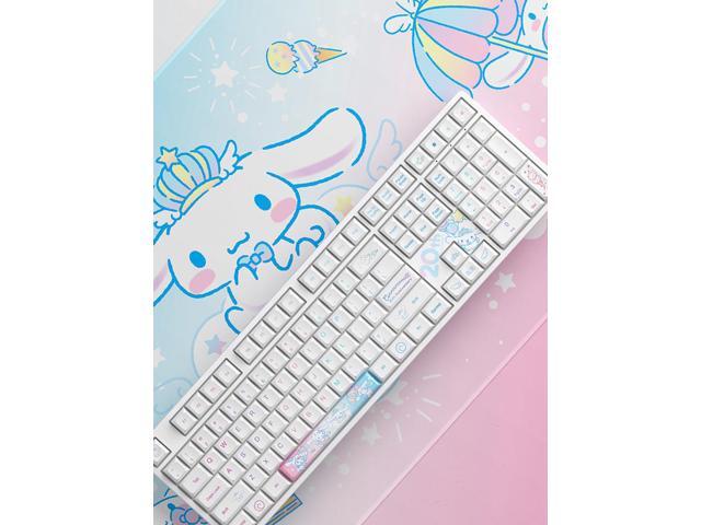 AKKO Cinnamoroll Co branded Limited Edition Large Ear Dog Mechanical Keyboard Three Mode Hot akko-cinnamoroll-co-branded-limited-edition-large-ear-dog-mechanical-keyboard-three-mode-hot