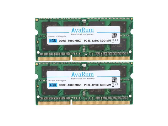Avarum Ram 8GB Kit (2 x 4GB) DDR3L-1600 SODIMM 2Rx8 Memory for Apple ...