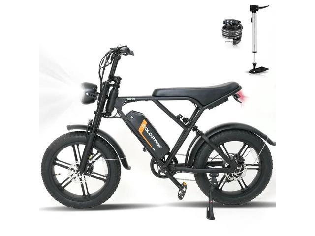 COLORWAY 750W Electric Bike for Adults,20X4.0 Fat Tire Off-Road E bike ...