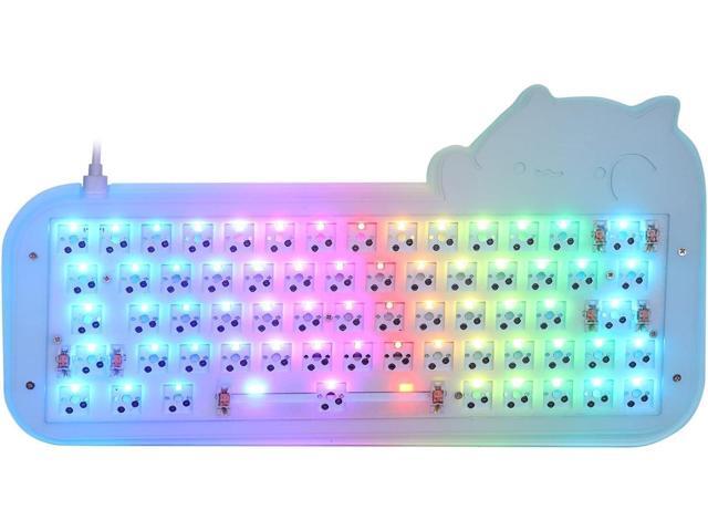 EPOMAKER Mini Cat 64 60% Wired Keyboard Kit, Hot Swappable RGB ...