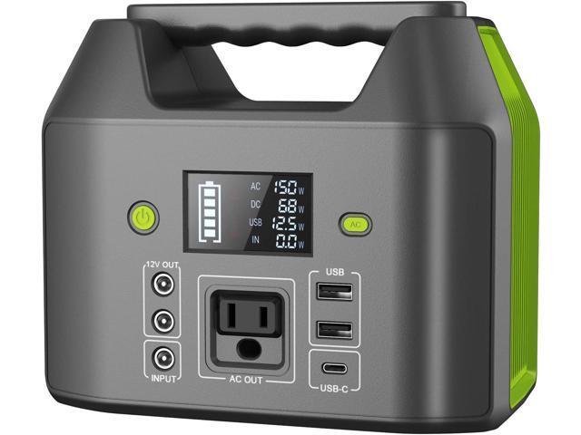 EnginStar Portable Power Station, 150W 155Wh Power Bank with 110V AC ...