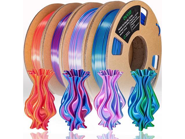 OVV3D 3D Printer Filament, PLA Filament 1.75mm Bundle, Dual Color ...