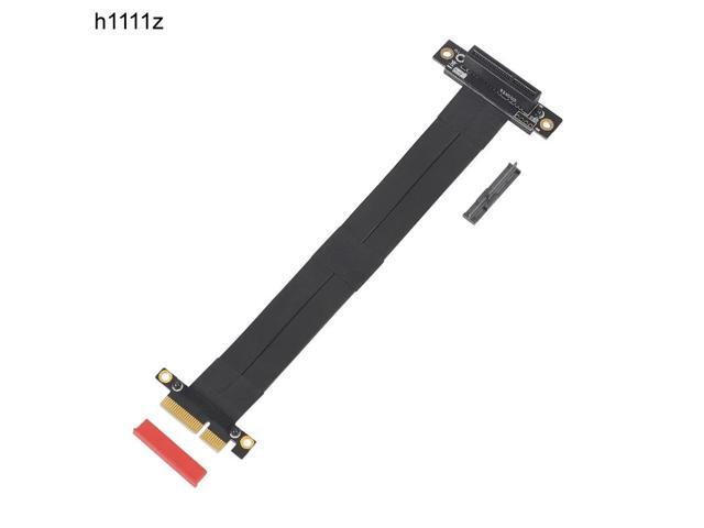 PCI-E 4X Riser Card Extender Flex Extension Cable Ribbon Adapter ...