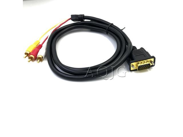 Arrival VGA RCA Adapter 3RCA Video Female To HD 15 Pin VGA Converter ...