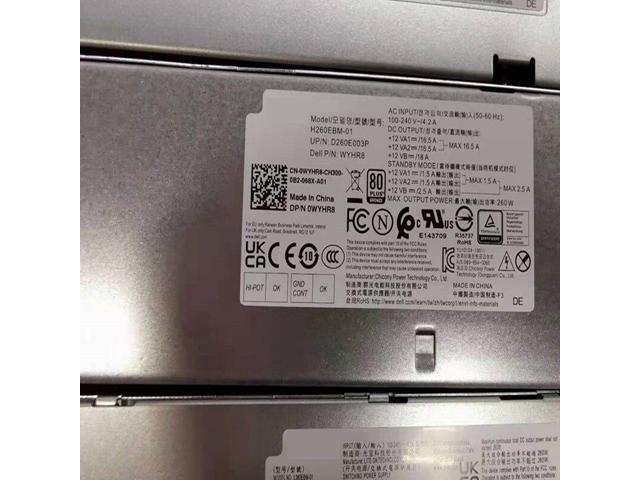 PSU For Dell 7080 7070 7060 3050 6Pin 260W Power Supply D260EBM-00 ...