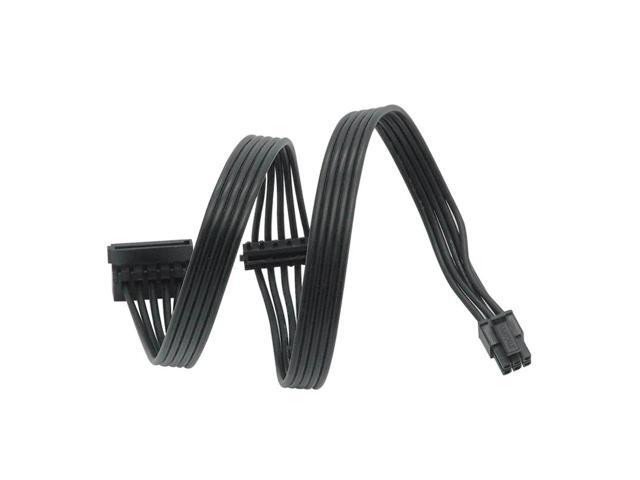 Small 6Pin to Dual SATA SSD Power Supply Cable MINI 6Pin Turn 2 x SATA ...