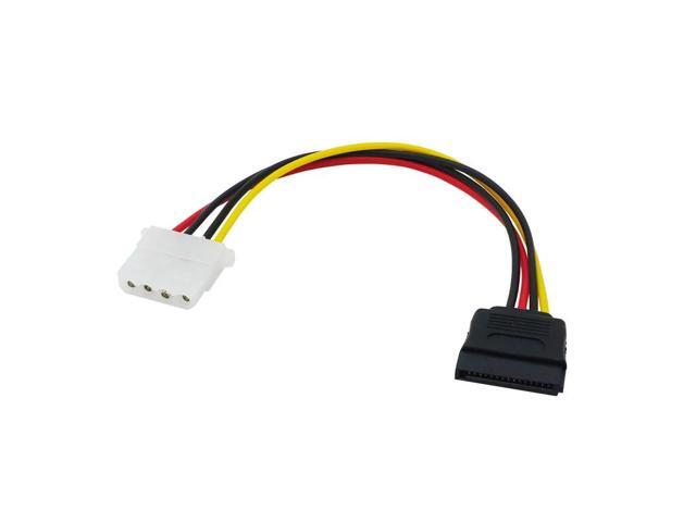 4 Pin M-olex Female TO 15pin SATA Female Power Supply Cable for SATA ...