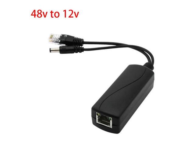 48V to 12V POE Splitter Connector Poe Power Adapter injector Switch for ...