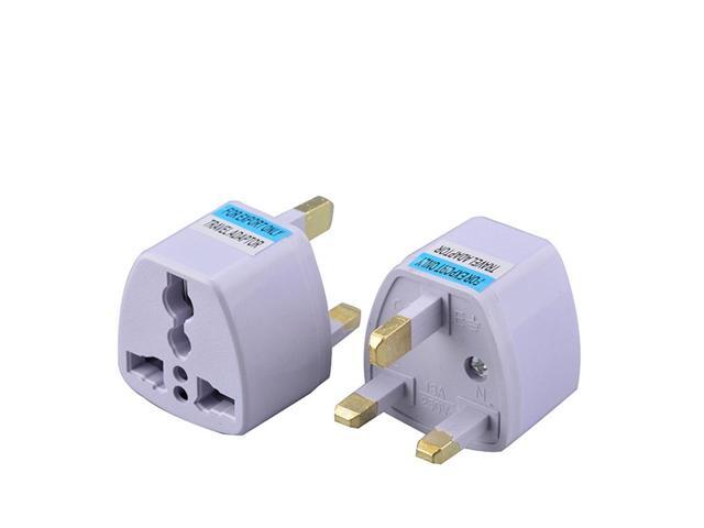 1/2/5pc Universal EU US AU to UK 3 Pin AC Power Socket Plug Travel Wall ...
