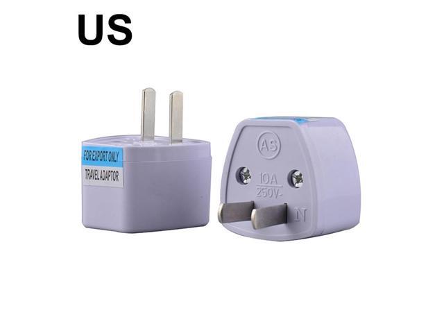 Universal US/UK/AU/DE Plug Adapter USA To Euro Europe Travel Wall AC Power Charger Adapter ...