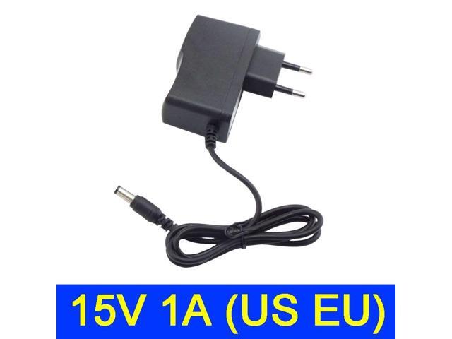 AC 100V-240V DC Power supply Adapter plug Converter 15V 1A 1000ma For ...