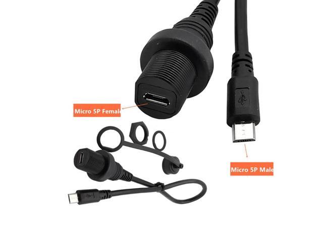 IP67 Micro USB Waterproof Cable,Micro-USB 2.0 5pin IP 67 Male to Female ...