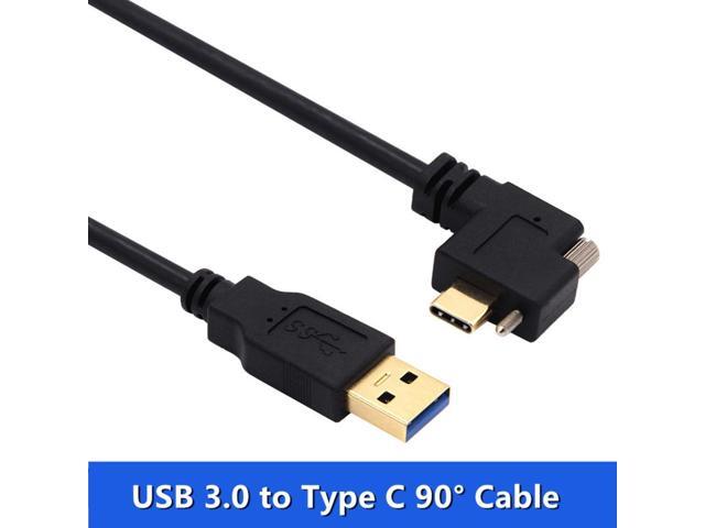 Gold USB 3.0 to Type C Dual Screw Locking to Standard USB 3.1 Data ...