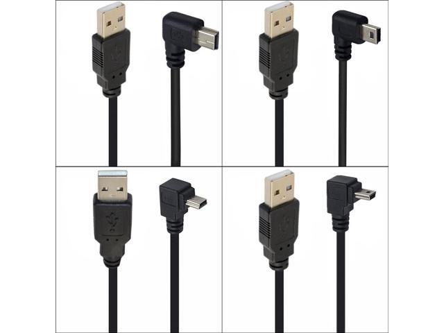 MINI USB 90 DEGREE RIHGT ANGLED CABLE, USB TYPE A TO V3 UP & DOWN ...